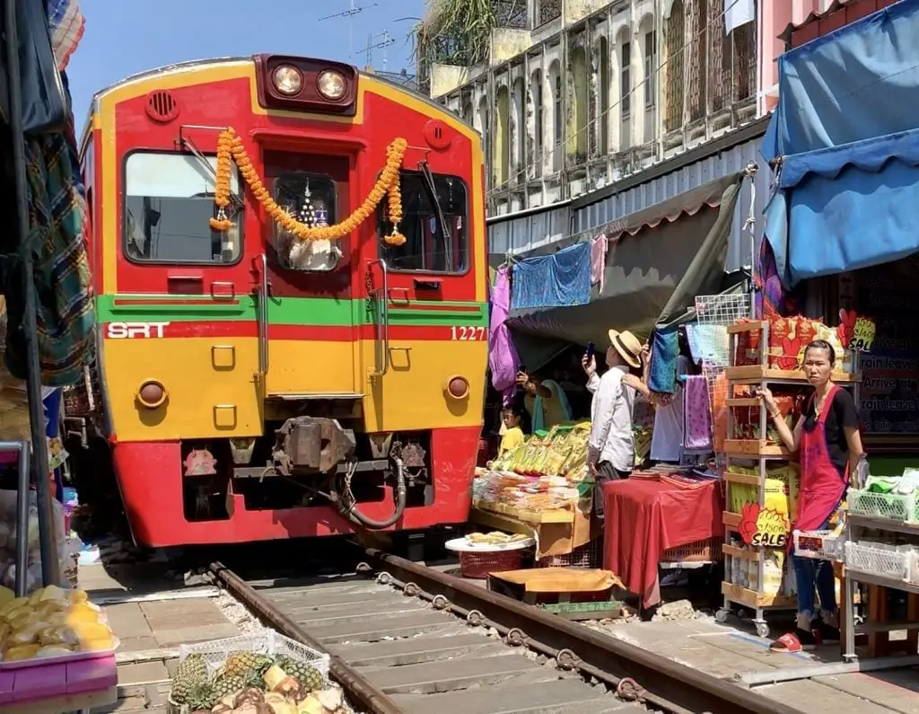 Must See Bangkok Train Market and Floating Market | Grounded Life Travel